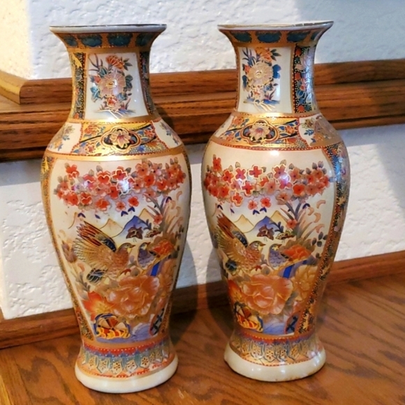 Art | Satsuma Geisha Ceramic Moriage Vases | Poshmark